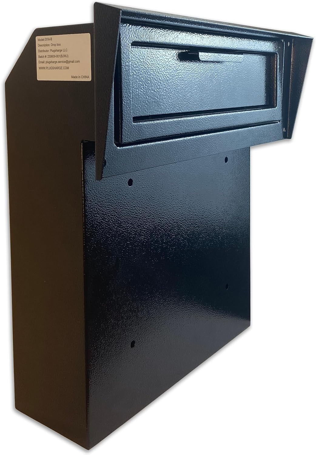 Locking Mailbox Drop Box with Rain Cover, Heavy-Duty Galvanized Steel ...