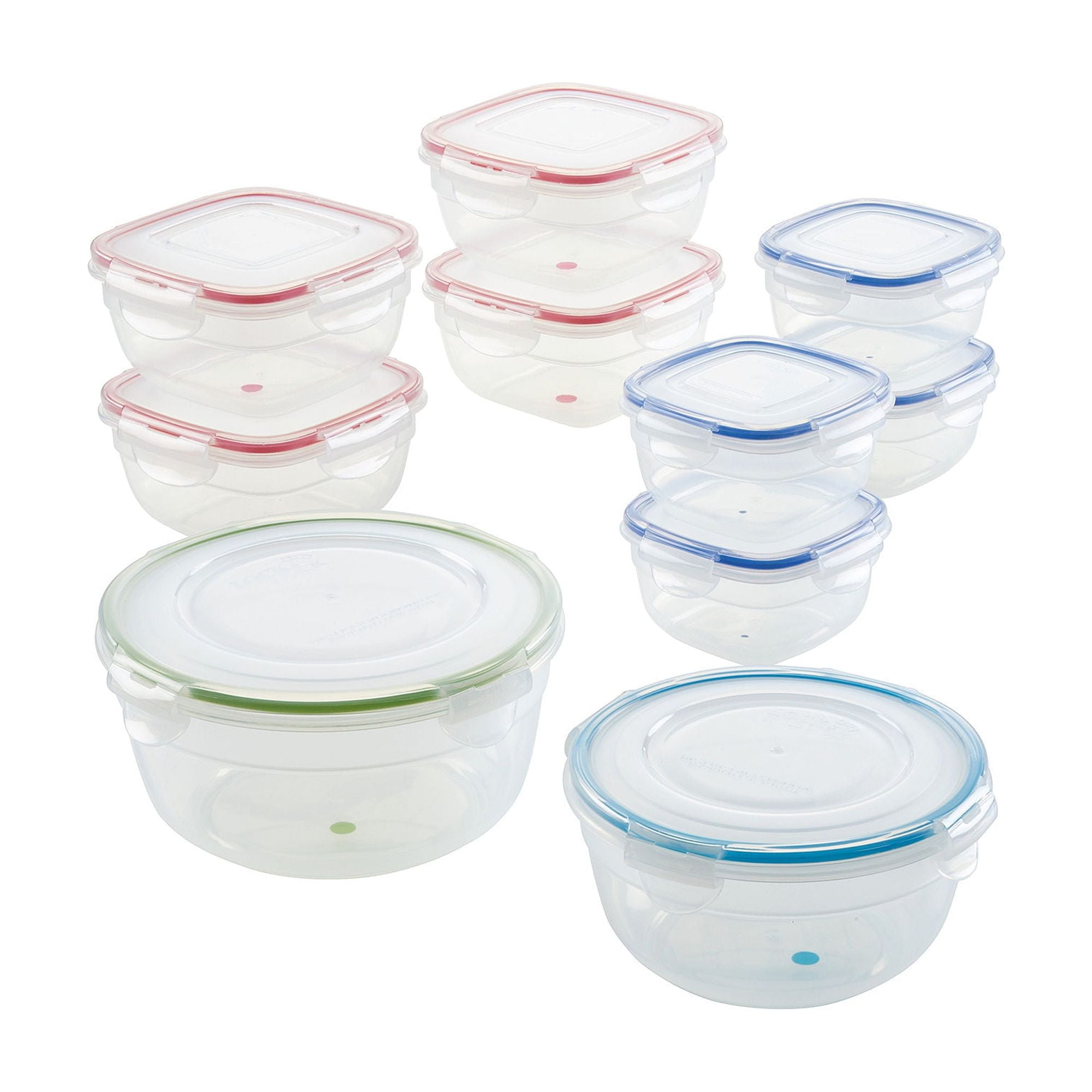 Lock & Lock 20-Pc. Food Container - Clear NO COLOR ONE SIZE - Walmart.com