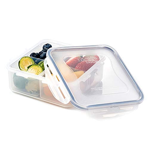 LocknLock Easy Essentials On The Go Meal Prep Lunch Box, Airtight ...