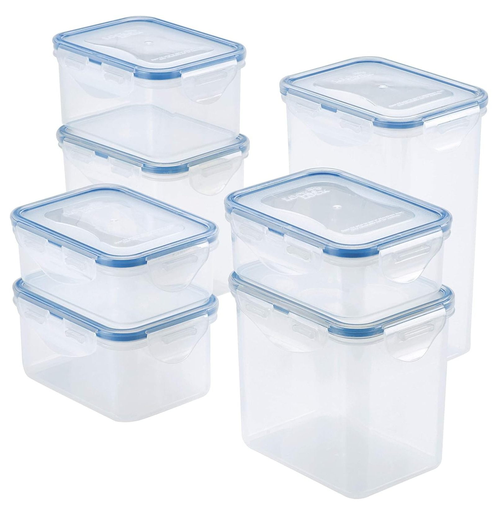 LocknLock Easy Food Storage lids/Airtight containers, BPA , 14 Piece ...