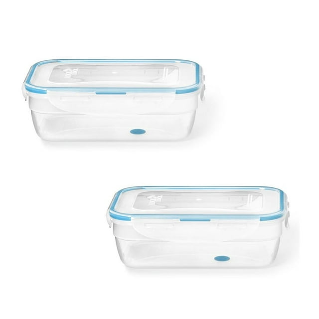 LocknLock - Set of 2 EasyMatch Plastic Containers, Airtight and ...