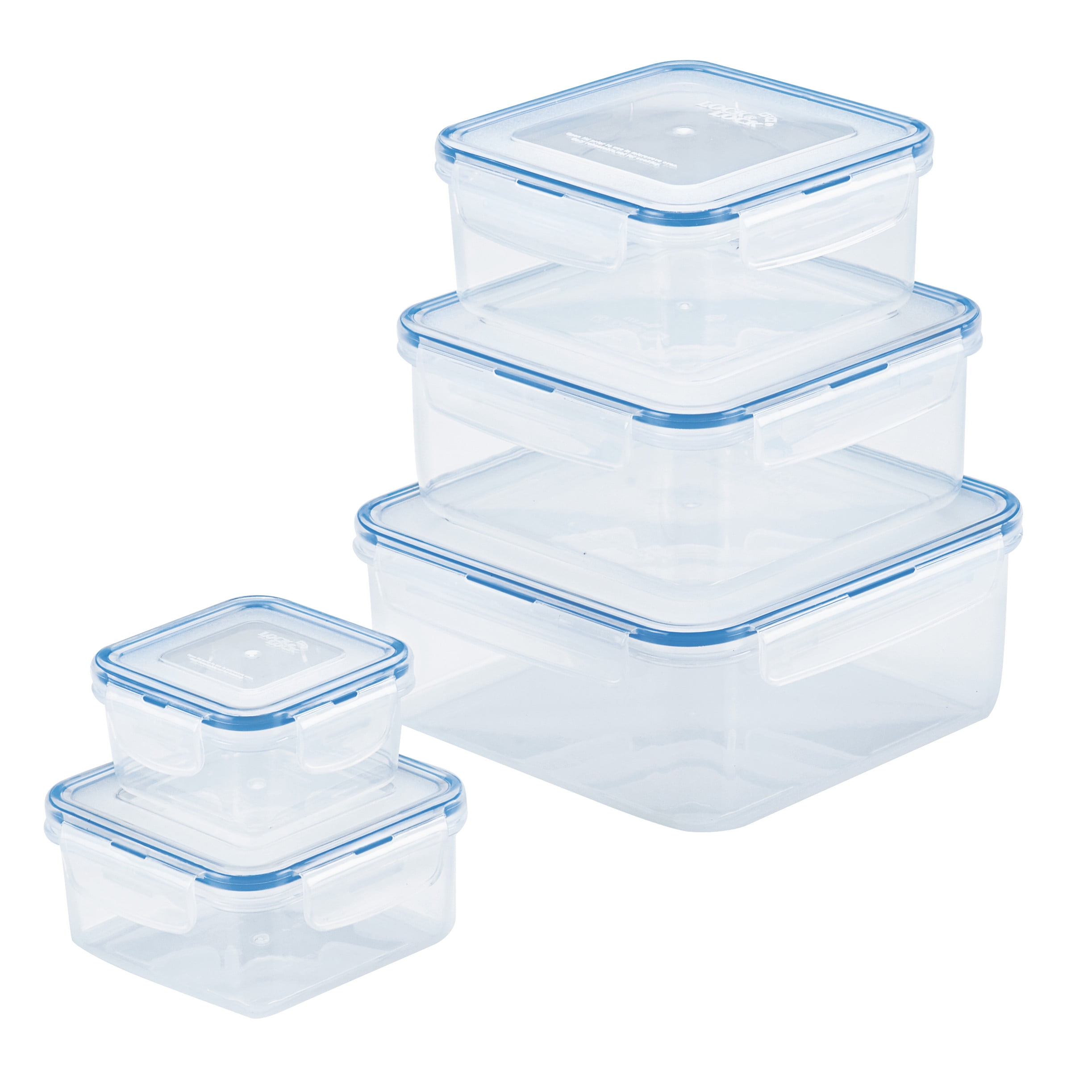 LocknLock Storage Square Food Storage Container Set, 10-Piece - Walmart.com