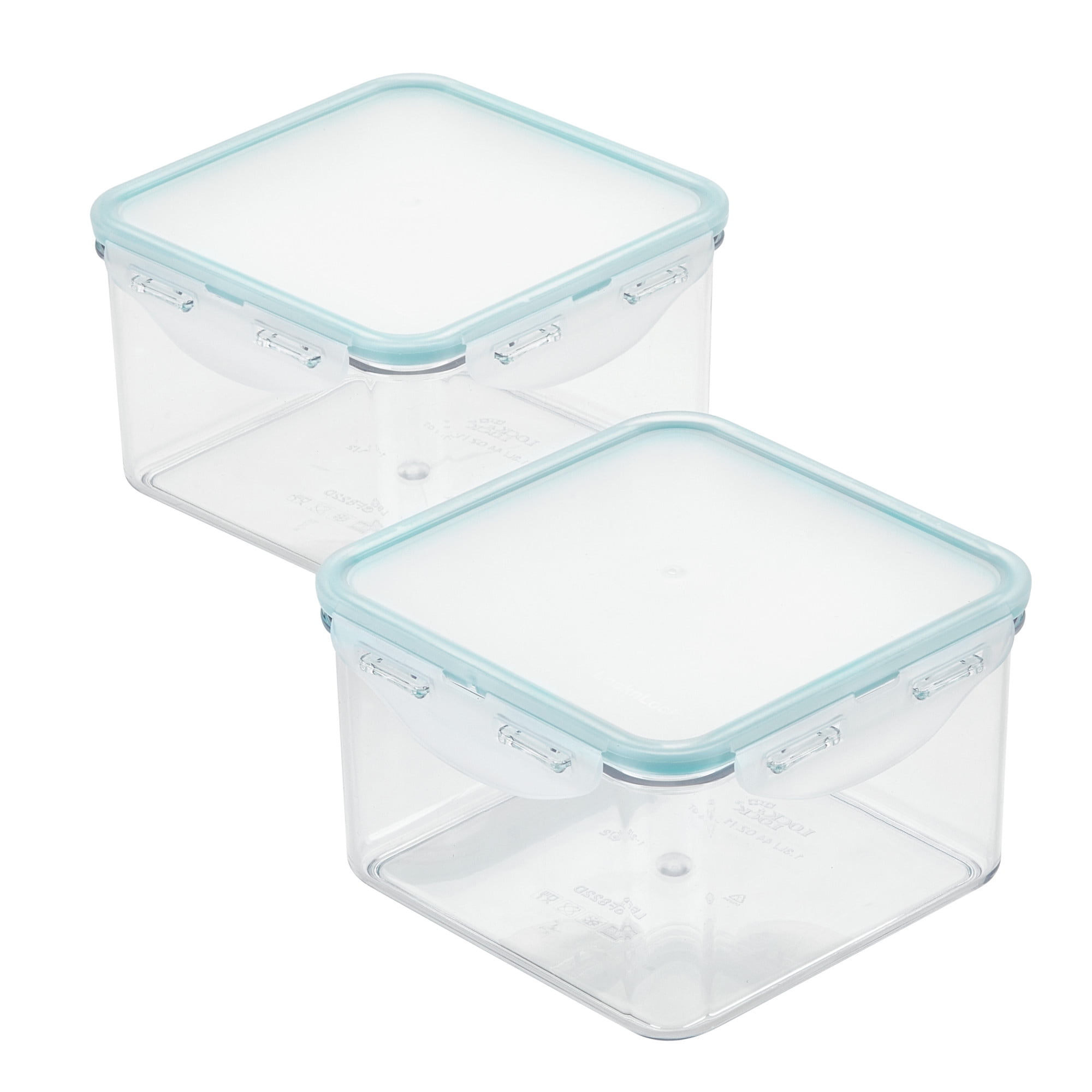 LocknLock Tritan Purely Better Square Food Storage Containers, 44-Ounce ...