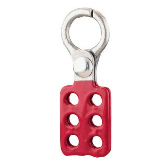 Lockout Hasps, 1 1/2 in Jaw dia., Red - Walmart.com
