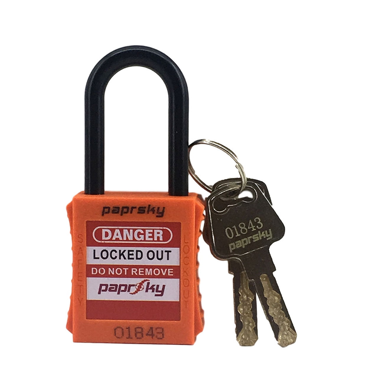 Lockout Padlock Dielectric Orange plastic short shackle PS-LOTO-PPNR-38 ...