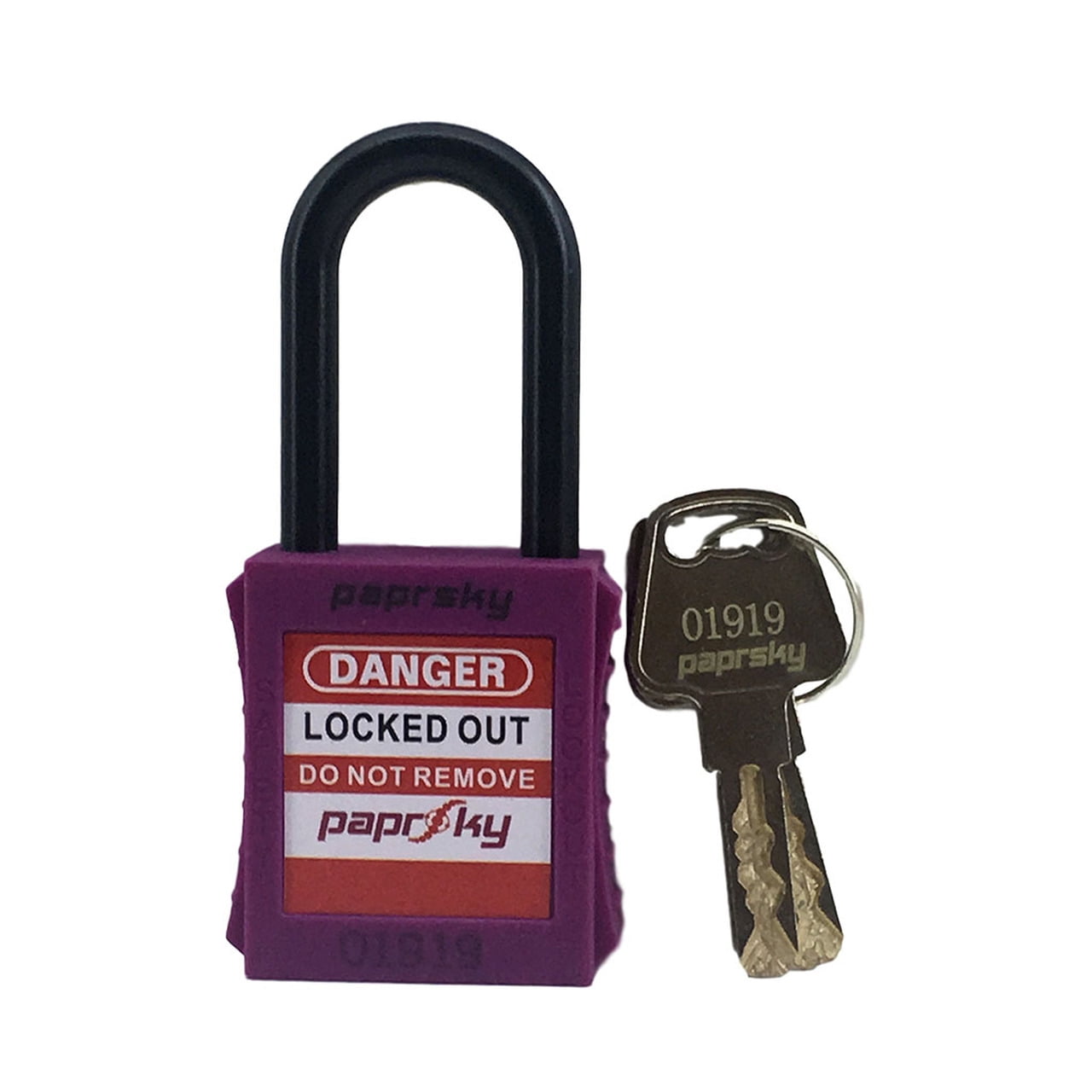 Lockout Padlock Dielectric Purple Nylon short shackle PS-LOTO-PPNR-38 ...