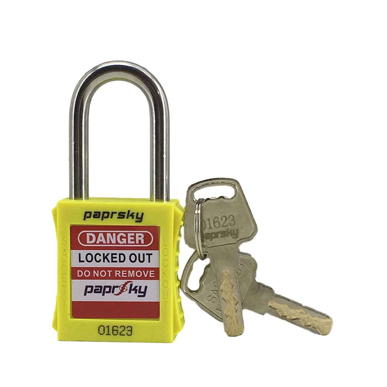 Lockout Padlock Yellow Short Shackle PS-LOTO-PPR-38 - Pack of 10 ...