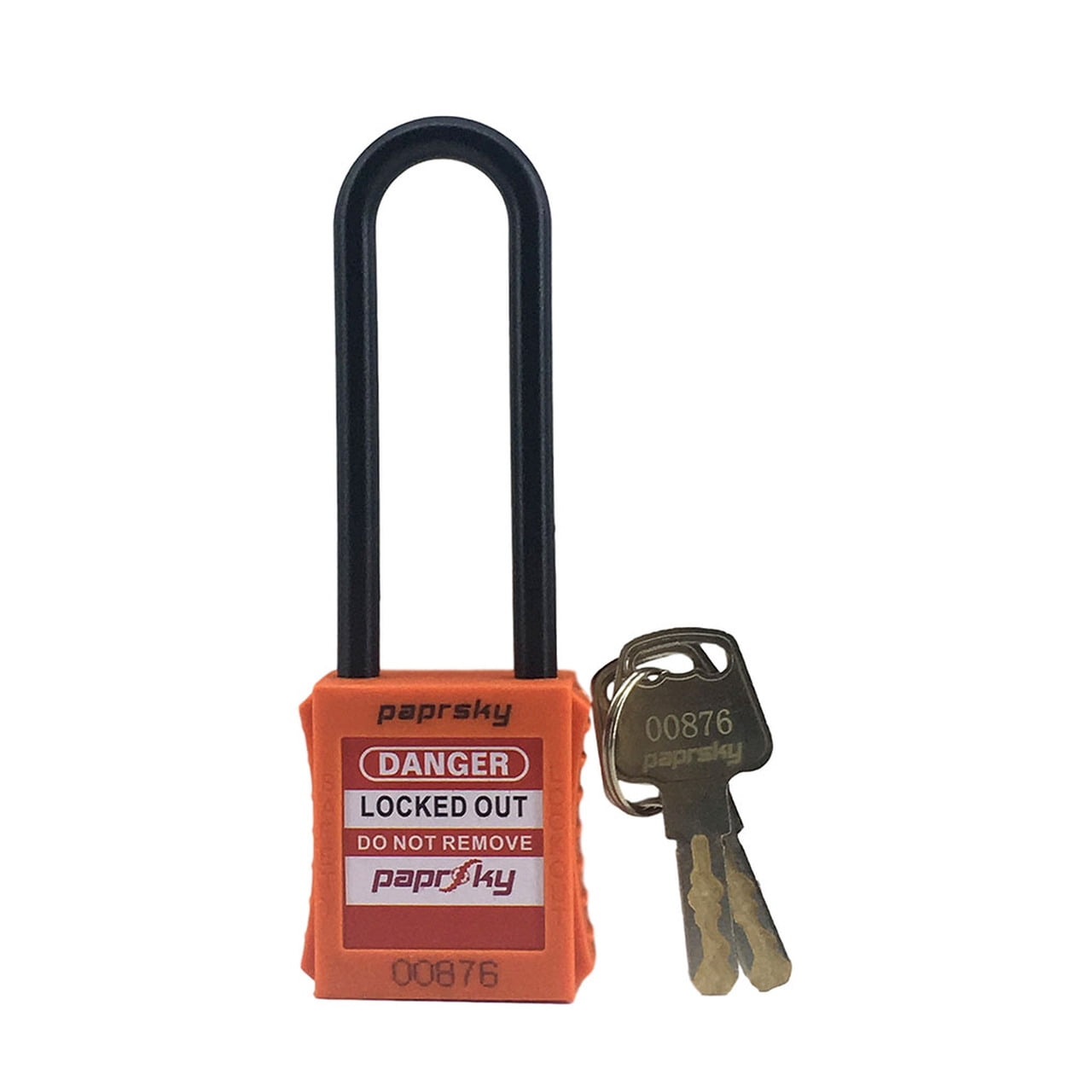 Lockout Padlock dielectric Orange Long plastic Shackle PS-LOTO-PPNR-76 ...