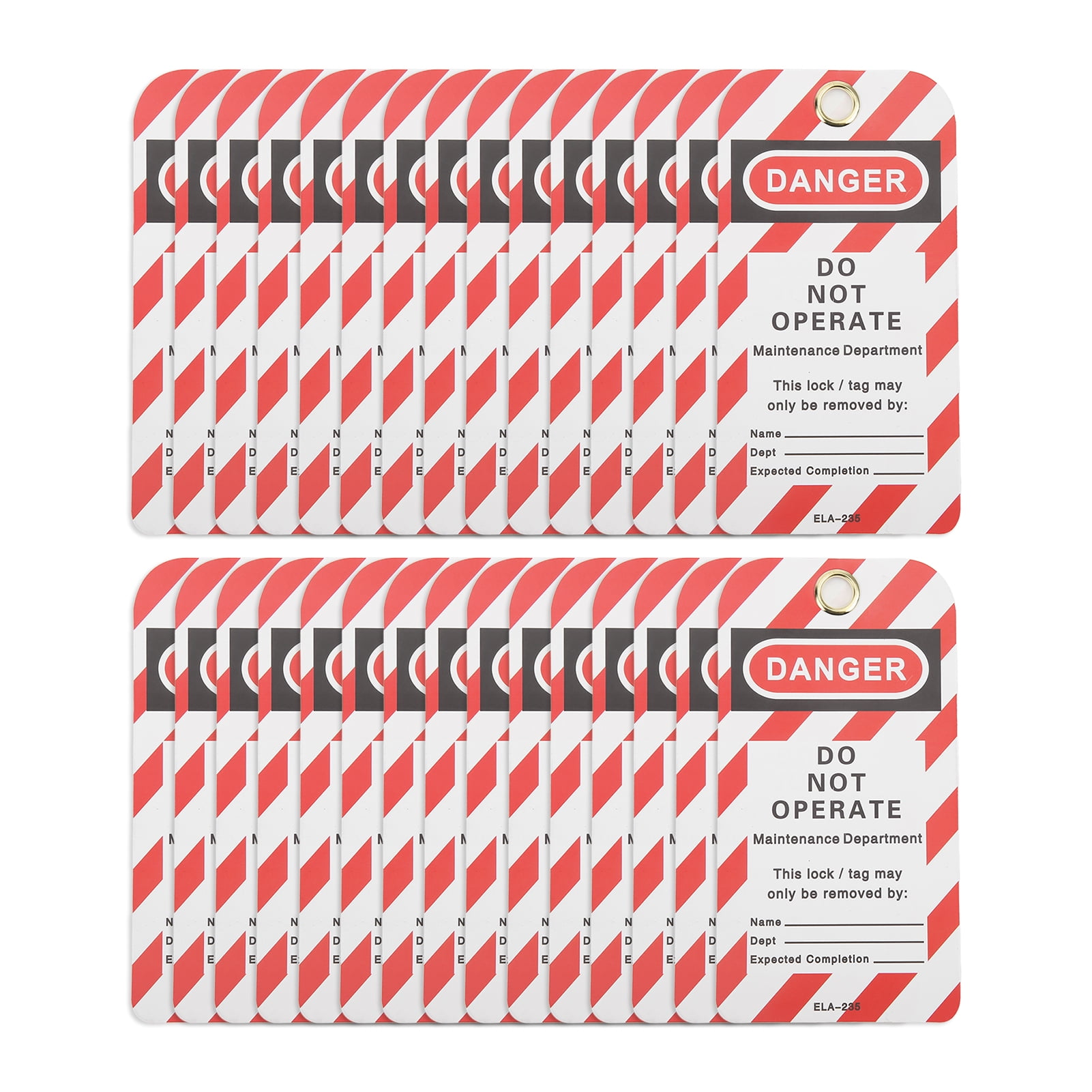 Lockout Tag, 30PCS Reusable Safety Warning Tags, Rewritable Danger Do ...