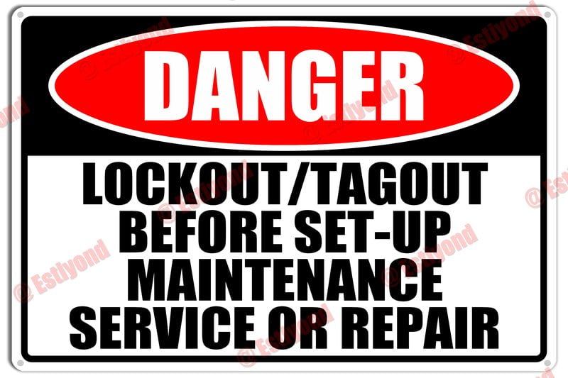 Lockout Tagout Before Set-Up,Maintenance Service Caution Warning ...