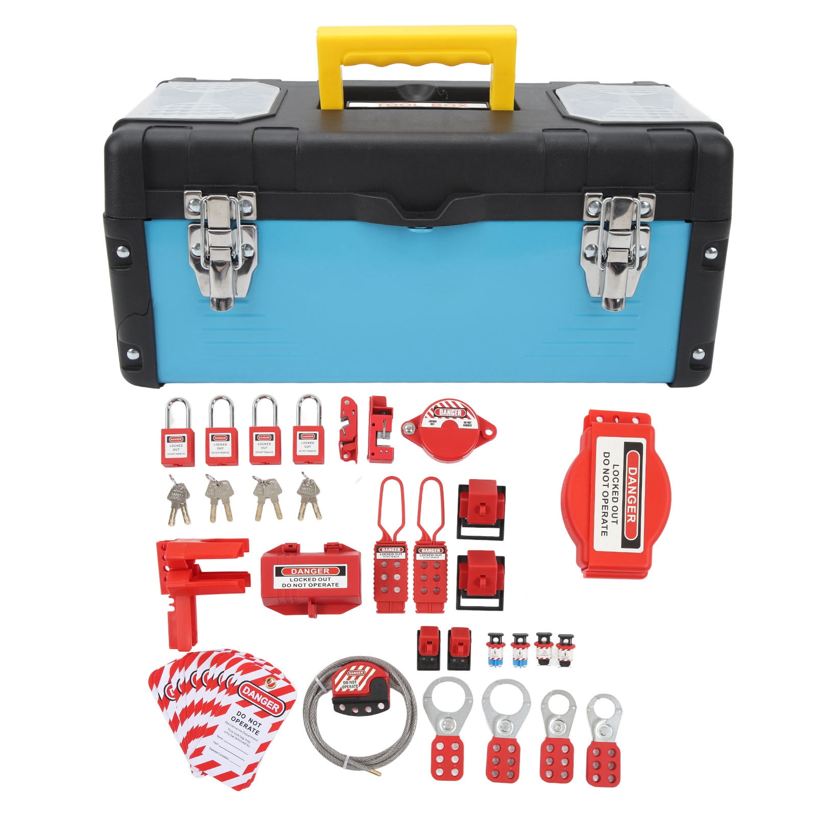 Lockout Tagout Combination Set, Multifunctional 47 Pieces Security ...