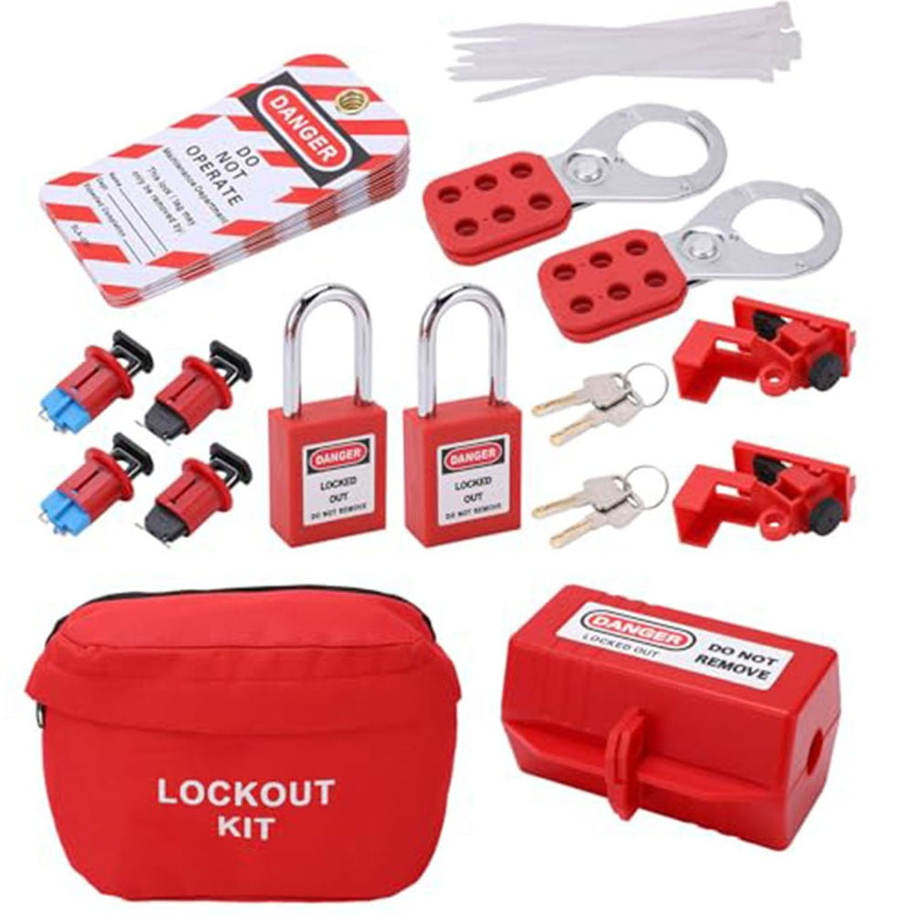 Lockout Tagout Kit Electric Group Lockout Lotus Tag Industrial Security ...