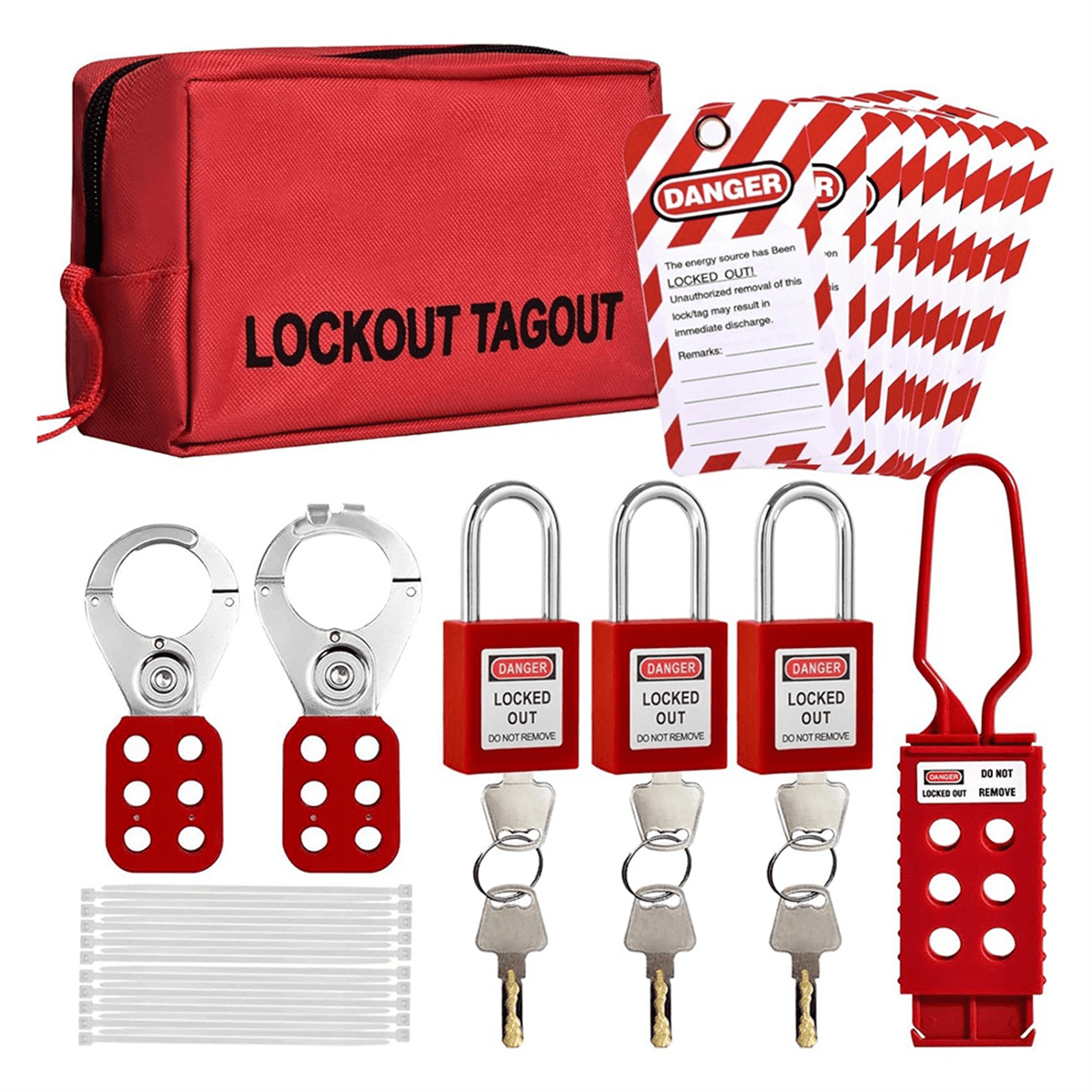 Lockout Tagout Kit,Lock Out Tag Kits Electrical,Lock Padlocks ...