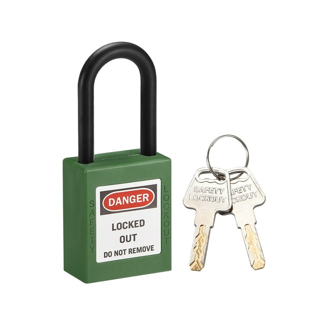 Lockout Tagout Locks, 1-1/2 Inch Shackle Key Different Safety Padlock ...