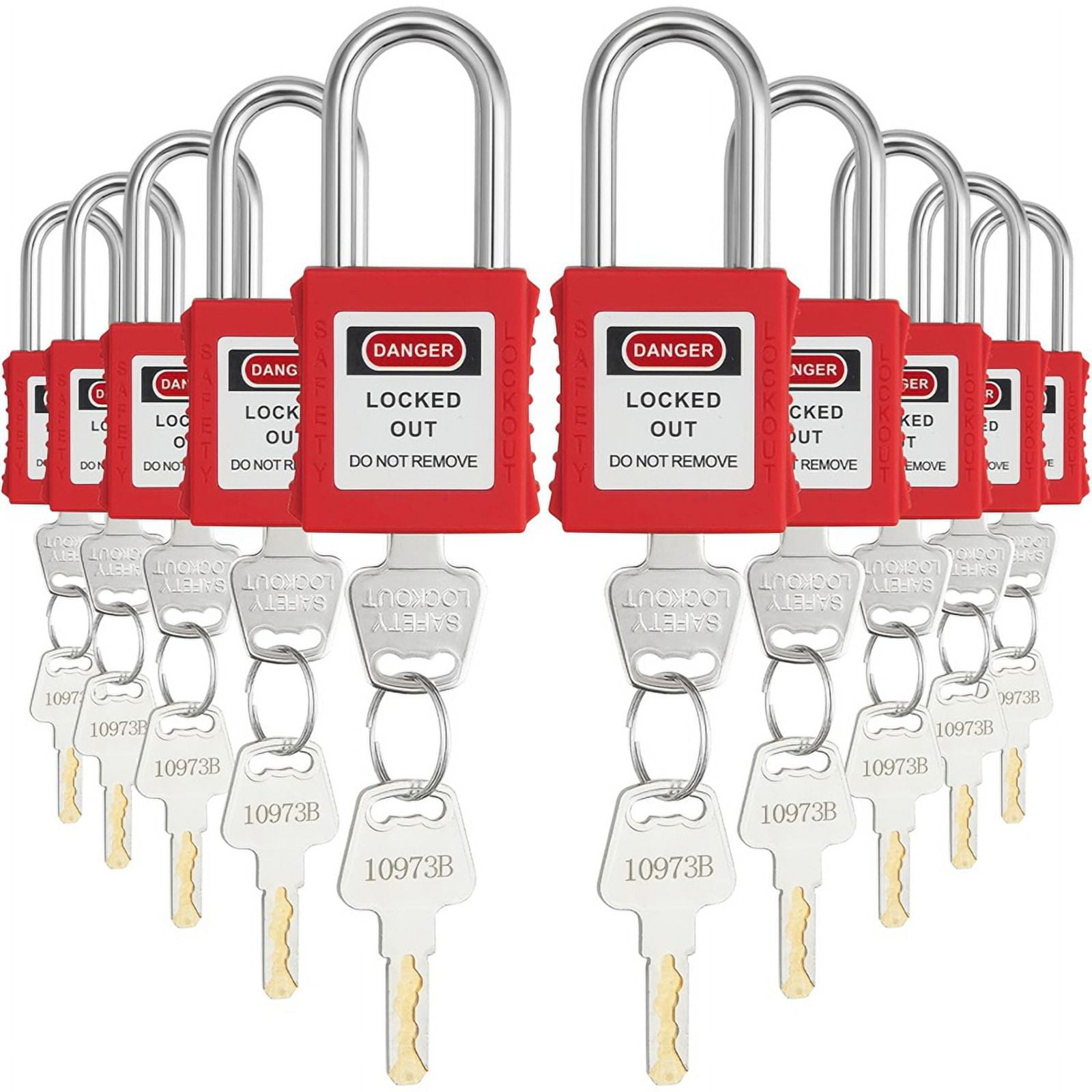 Lockout Tagout Locks Set,10 PCS Safety Lockout Padlocks,Lock Out Tag ...