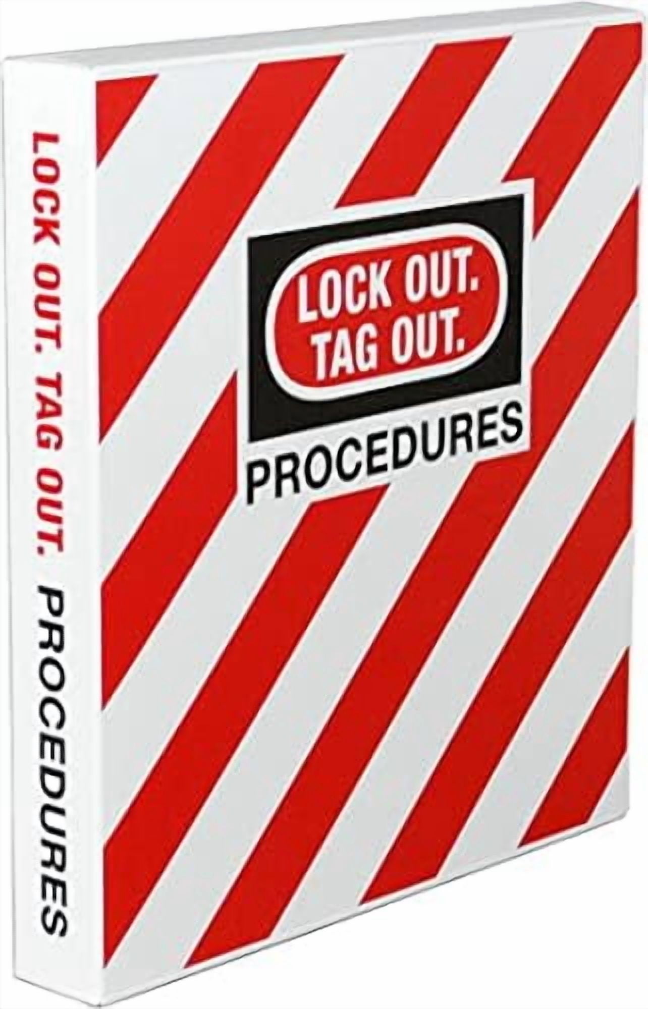 Lockout/Tagout Procedure Binder with Metal D-Rings - 1.5 Inch Spine ...