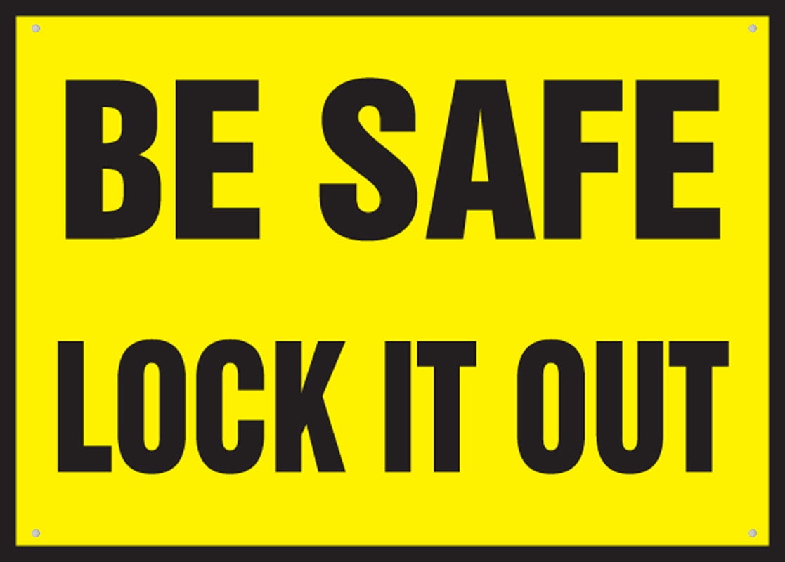 Lockout Tagout Safety Labels Outdoor, Uv Printed Rust Free Aluminum 12 ...