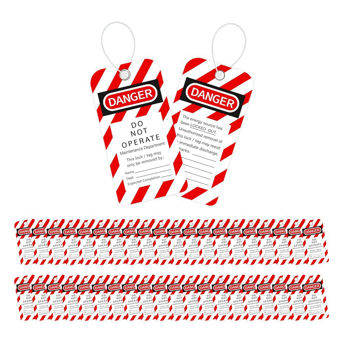 Lockout Tagout Tags, 3 X 5.75-Inch, 40 Danger Do Not Operate Tags with ...