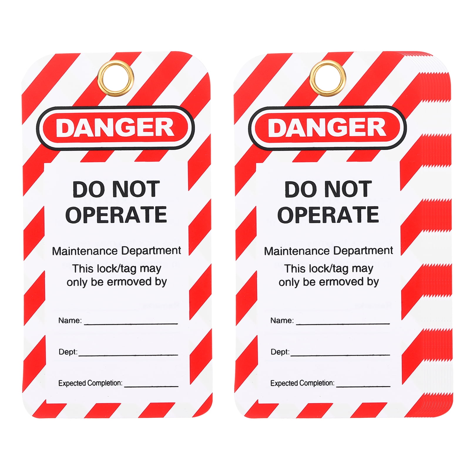 Lockout Tags, 12 Pack Loto Tags Lockout Tagout Tags Danger Do Not ...