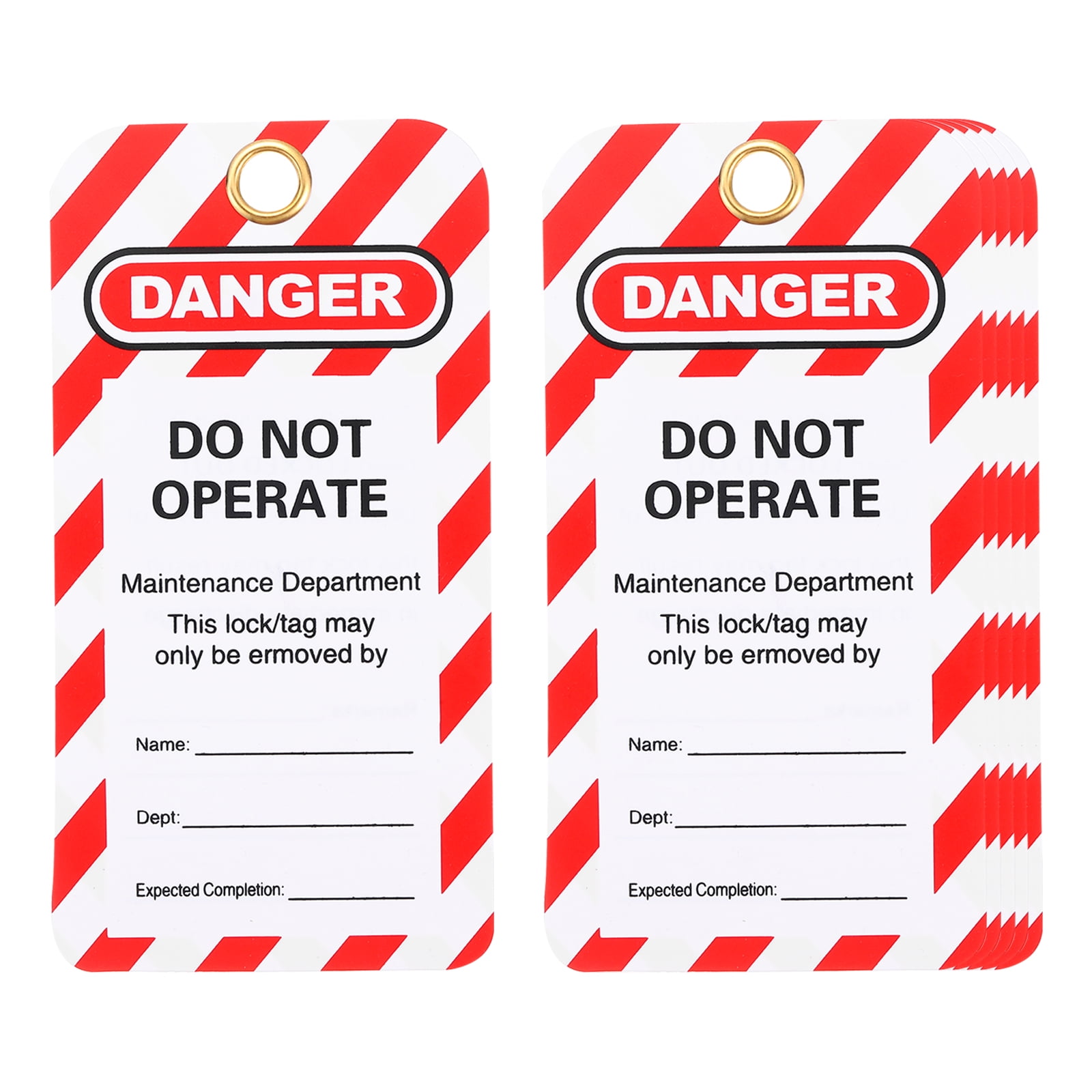 Lockout Tags, 6 Pack Loto Tags Lockout Tagout Tags Danger Do Not ...