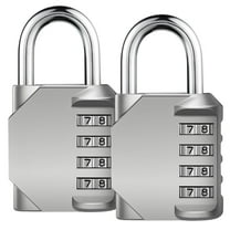 Combination Locks, AMIR Long Shackle 4 Digit Code Resettable ...