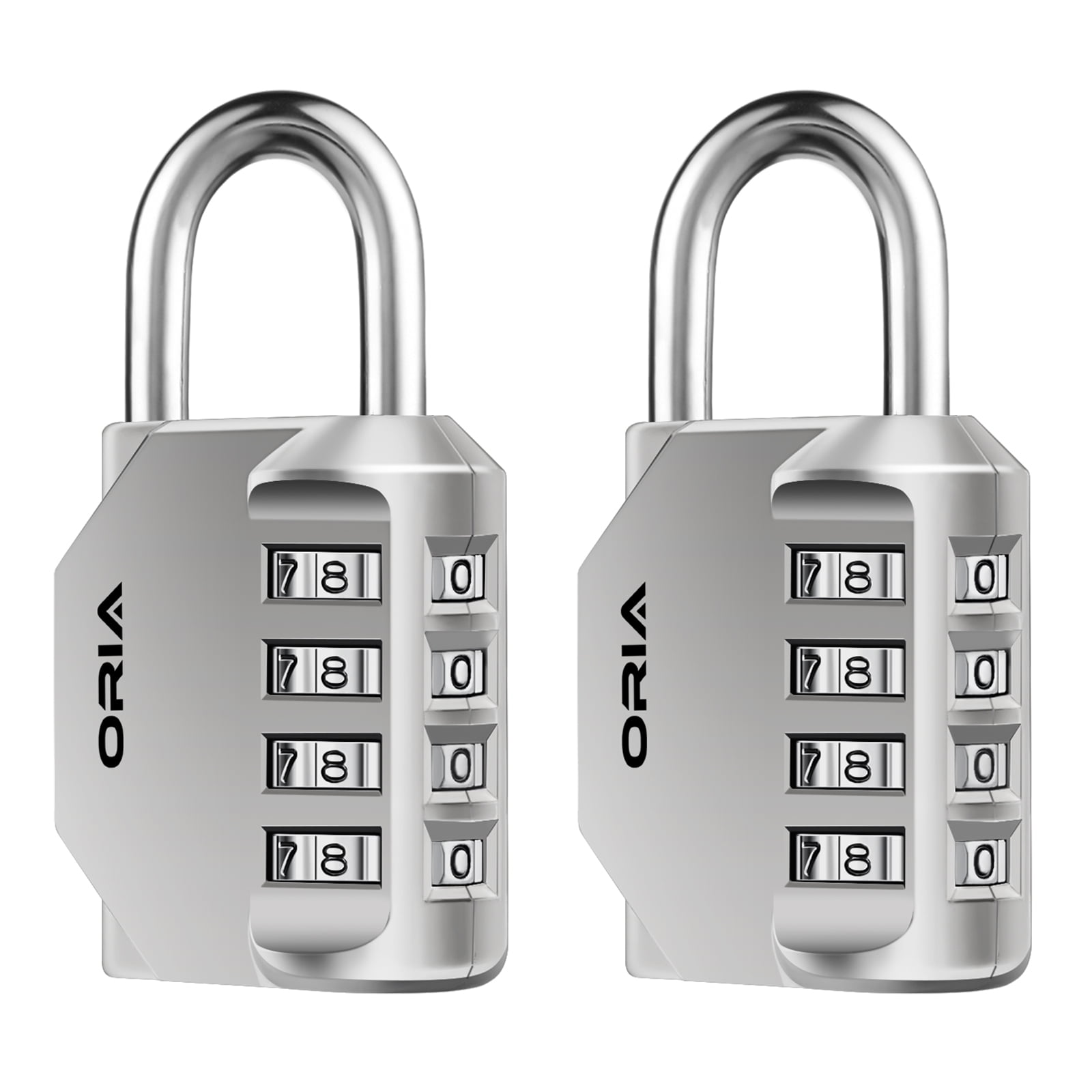 Small Weatherproof 4-Digit Combination Padlock for Home, Office, Gym ...