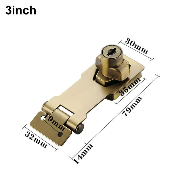 Locks Keyed Locking Hasp Locks With Keys And Screws Thick Door Safety ...