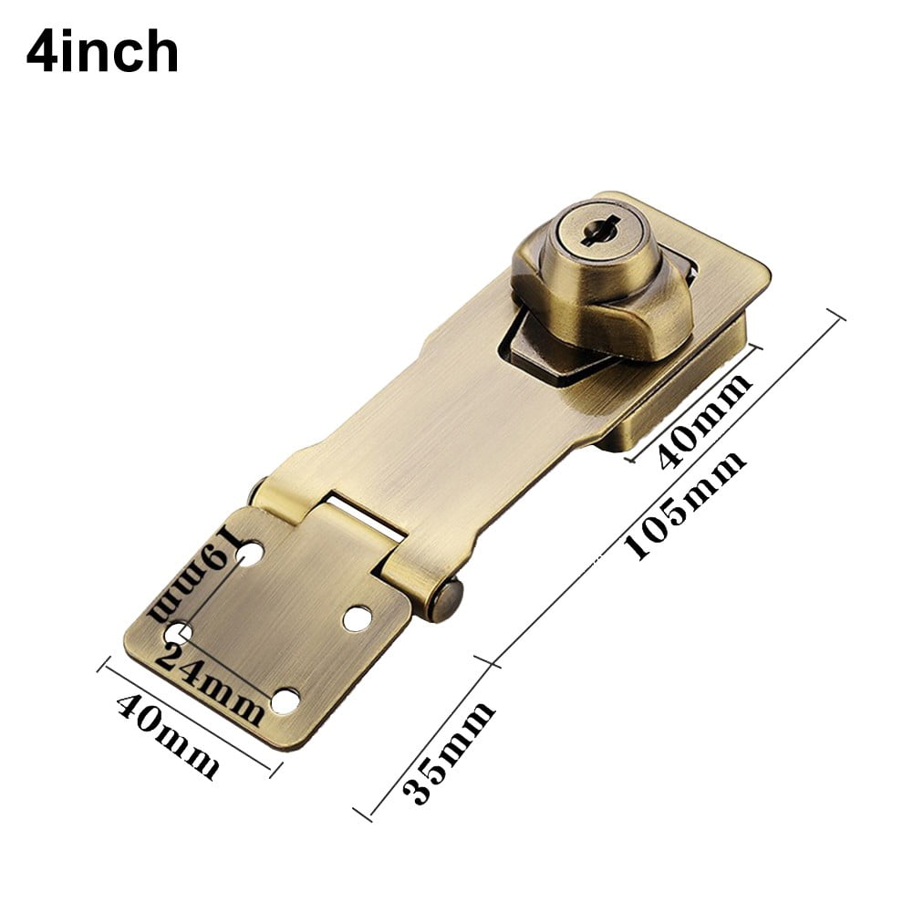 Locks Keyed Locking Hasp Locks with Keys and Screws Thick Door Safety ...