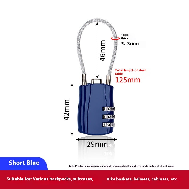Locks for Luggage, Small Combo Lock with Code, Travel Padlock with ...