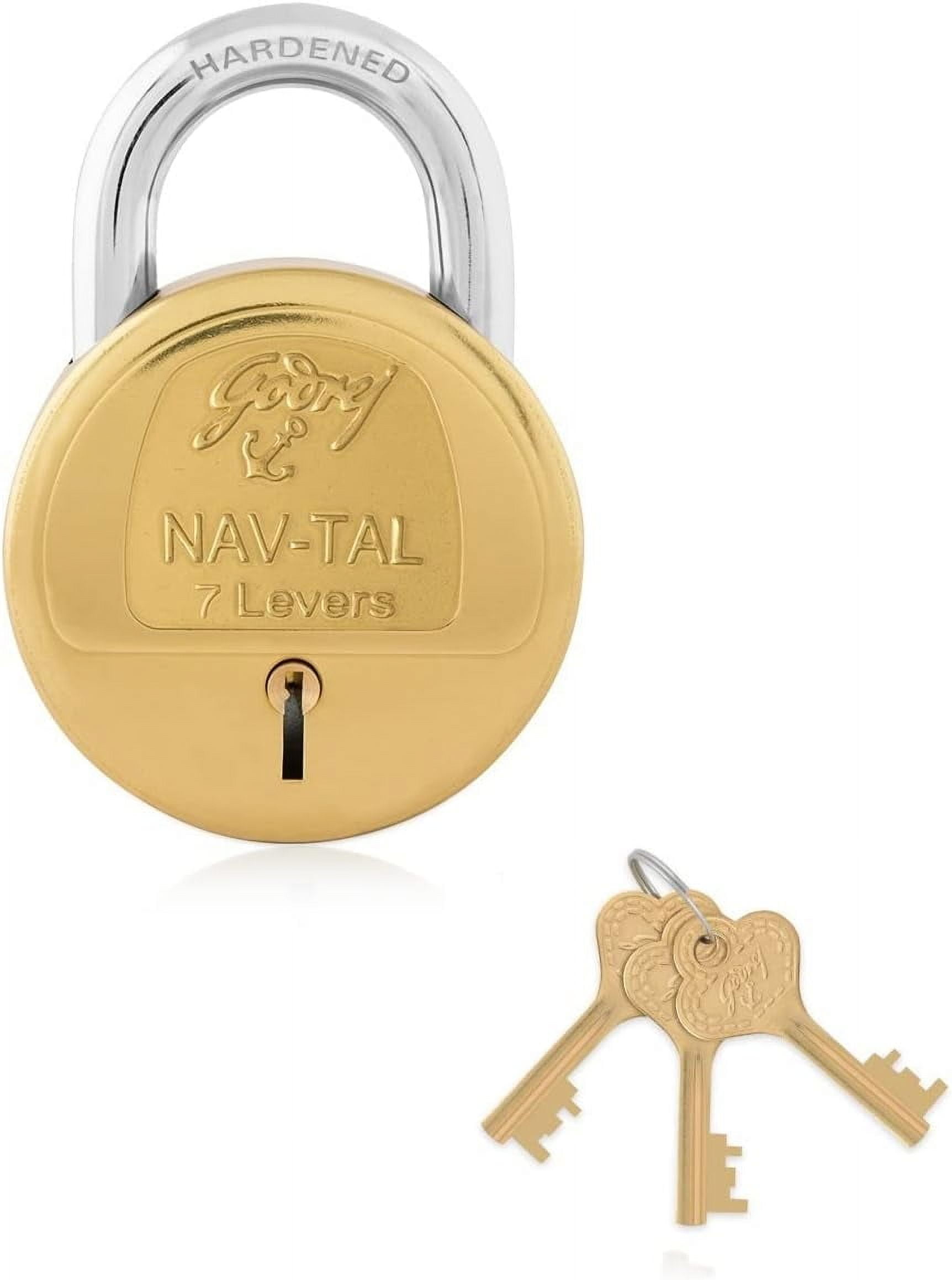 Locks Navtal 7 Levers Hardened - 3 Keys - Walmart.com