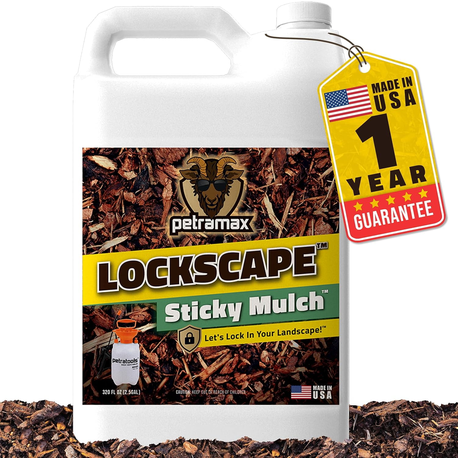 Lockscape Sticky Rock Glue for Landscaping (1 Gallon) - Super Adhesive ...