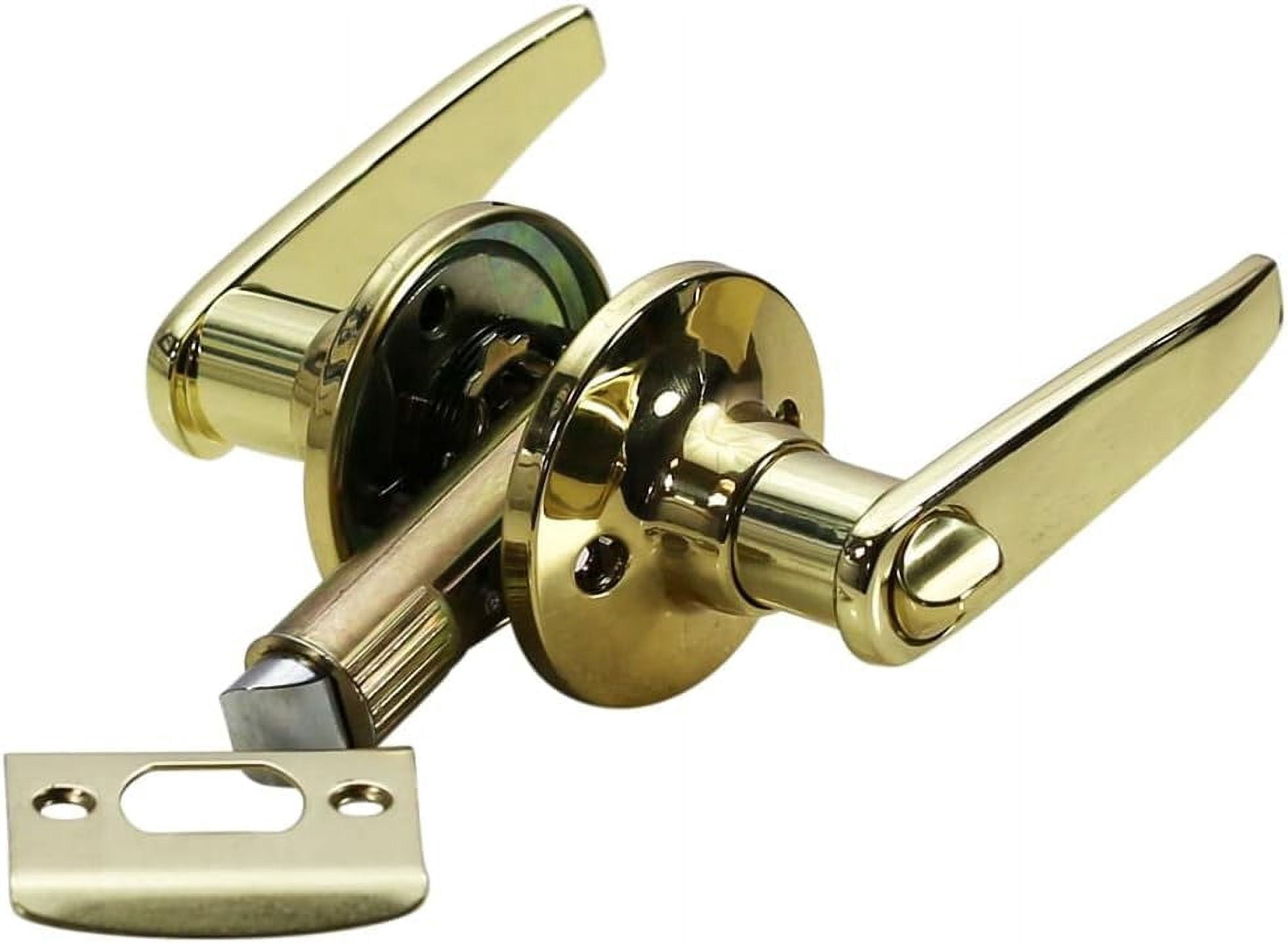 Lockset for RV - Style 5 - Lever Set - (Privacy | Polished Brass ...