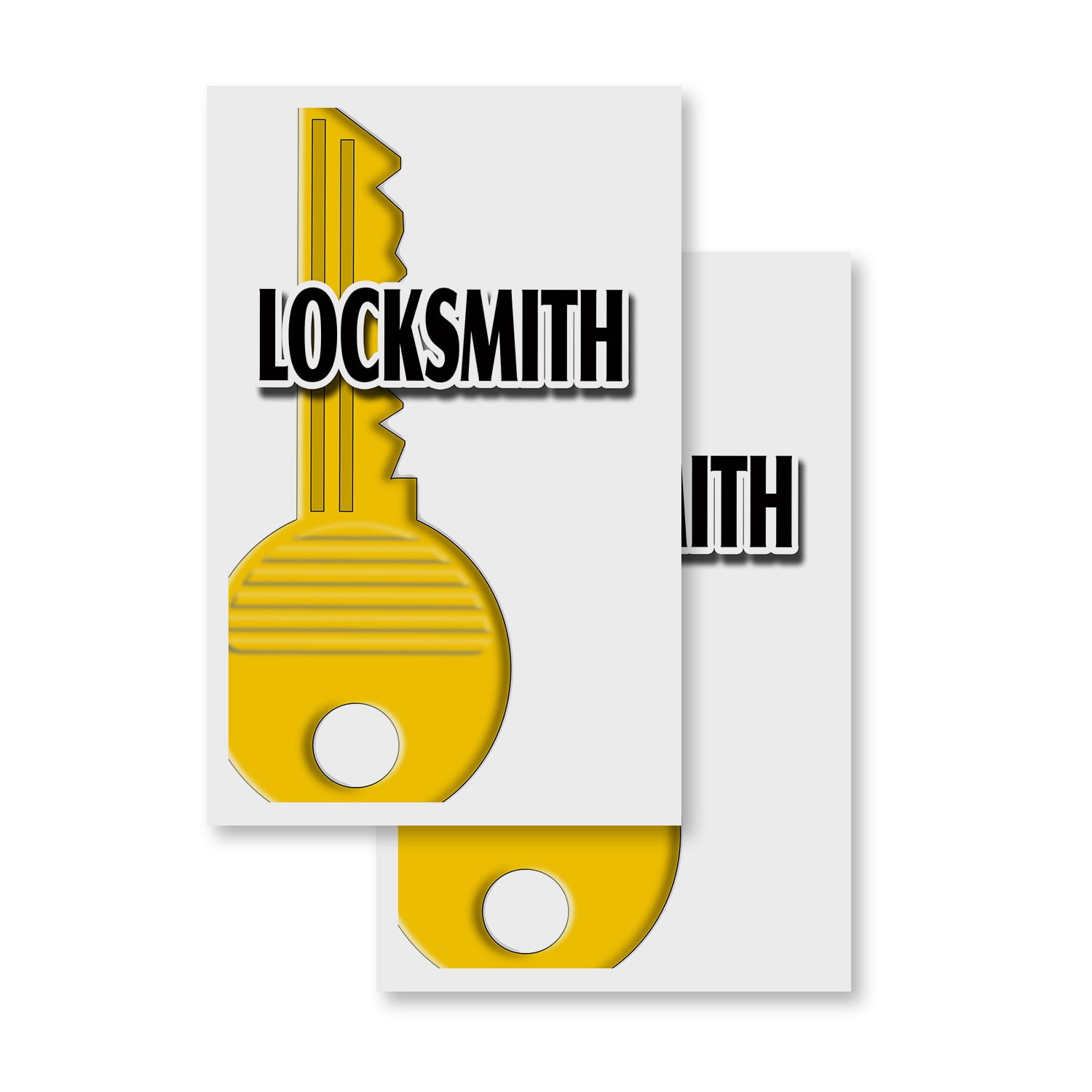 Locksmith (2-PACK) 24" x 36" Vinyl Decals | Sign Insert Peel & Stick ...