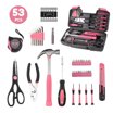 TOPHDY 275-Piece Pink Tool Set - Tool Kit for Women with Pink Tool ...