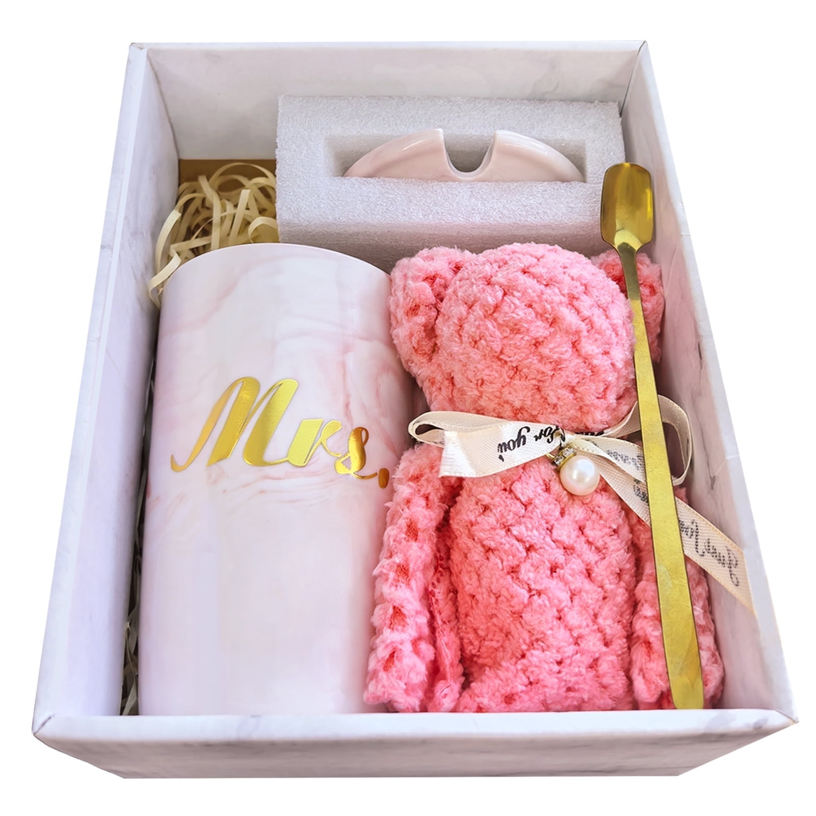 Lockways Coffee Mug Set for Mom and Sister Birthday Gifts, Pink Ceramic ...