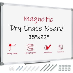 "Maxtek 72"" x 40"" Large Foldable Magnetic Whiteboard, Wall-Mounted ...