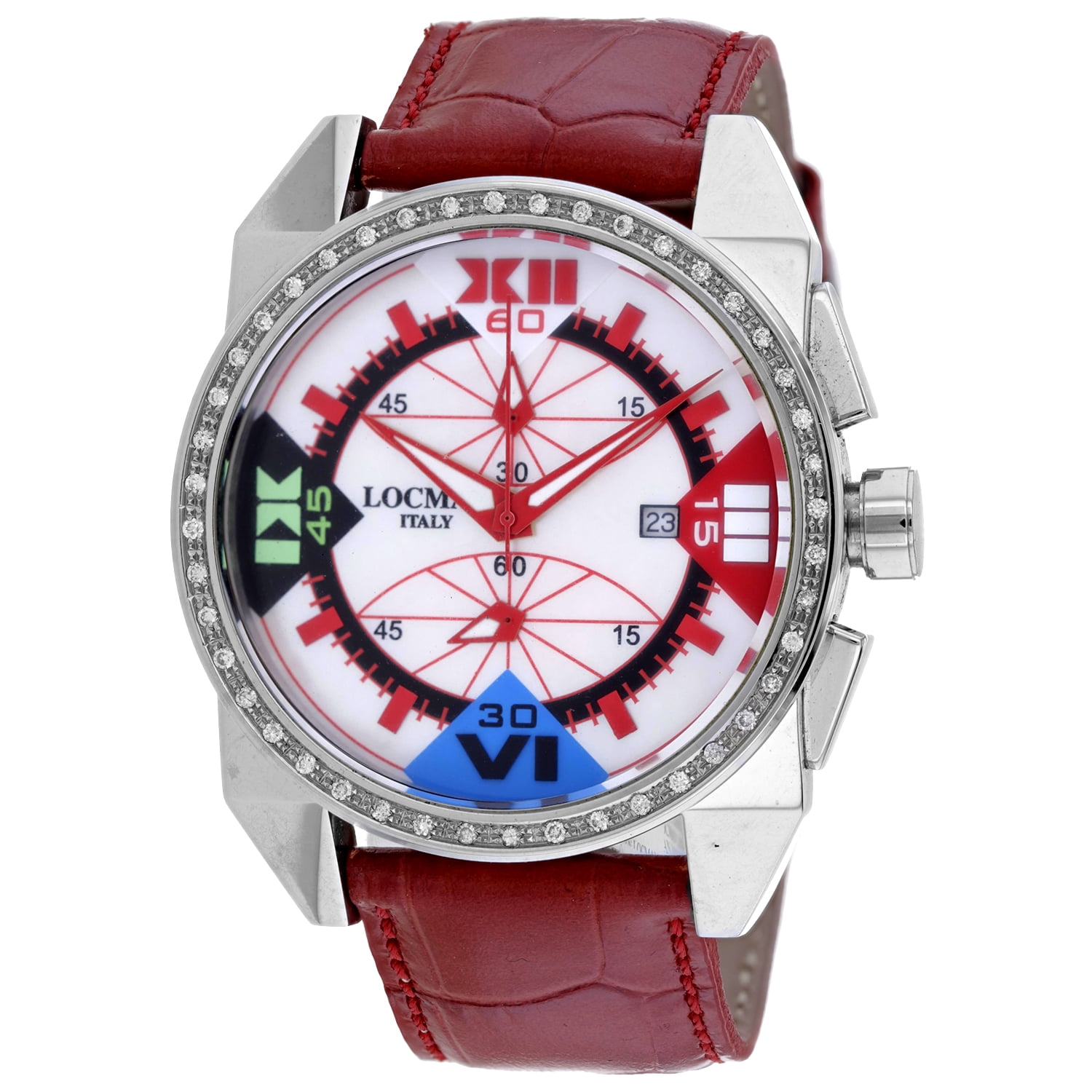 Locman Women's Diamond Classic Mother of Pearl Dial Watch - 160MOPRDD ...