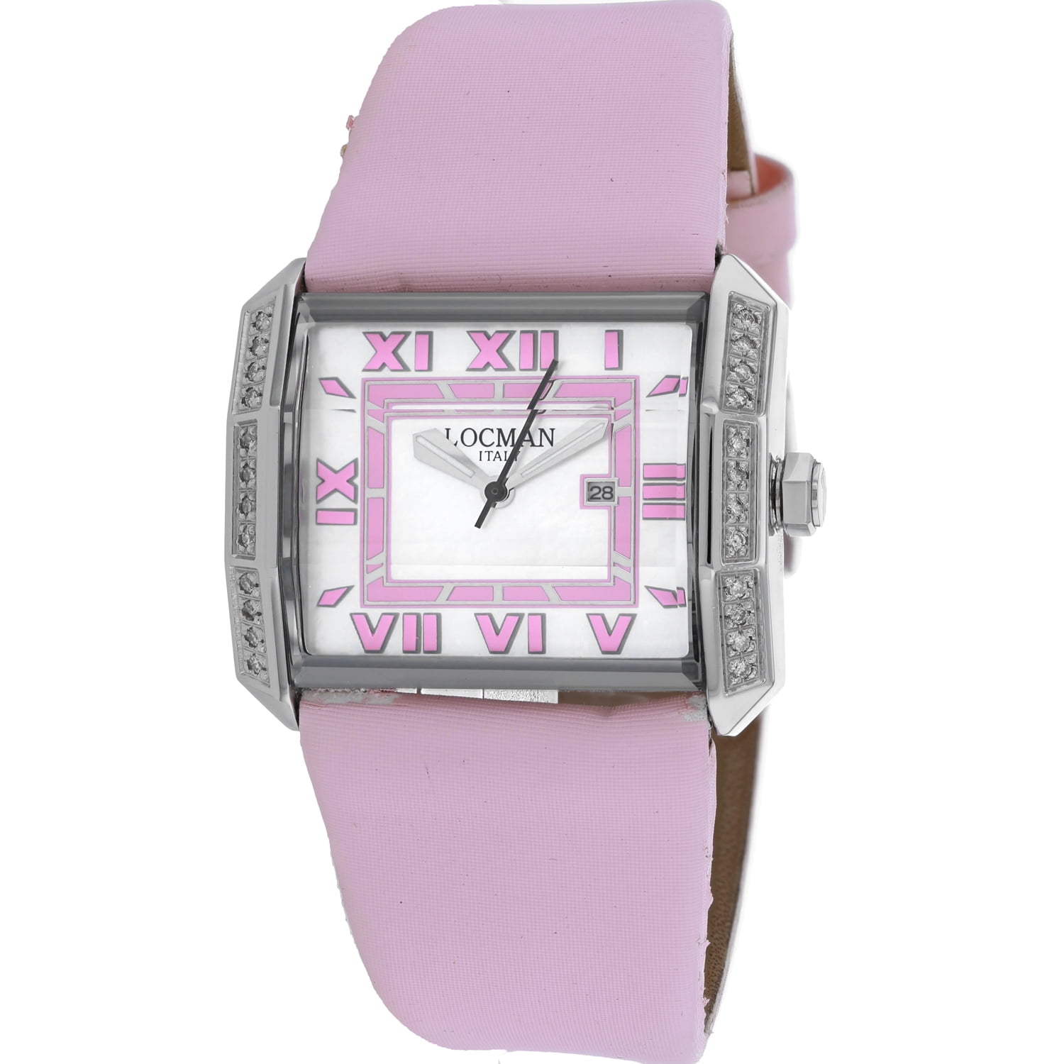 Locman Women's Diamond Classic Mother of pearl Dial Watch - 232MOPPKD ...
