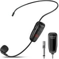 Lococo Wireless Microphone Headset,UHF Dual Headset Microphone System ...
