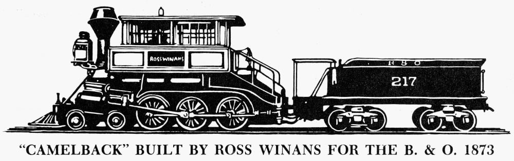 Locomotive, 1873. /Nthe 'Camelback' Locomotive Built By Ross Winans For ...
