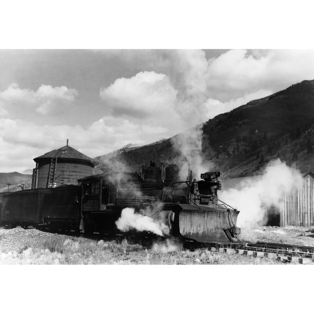 Locomotive 1940. Nlocomotive With A Snowplow Attached To The Front Of A ...