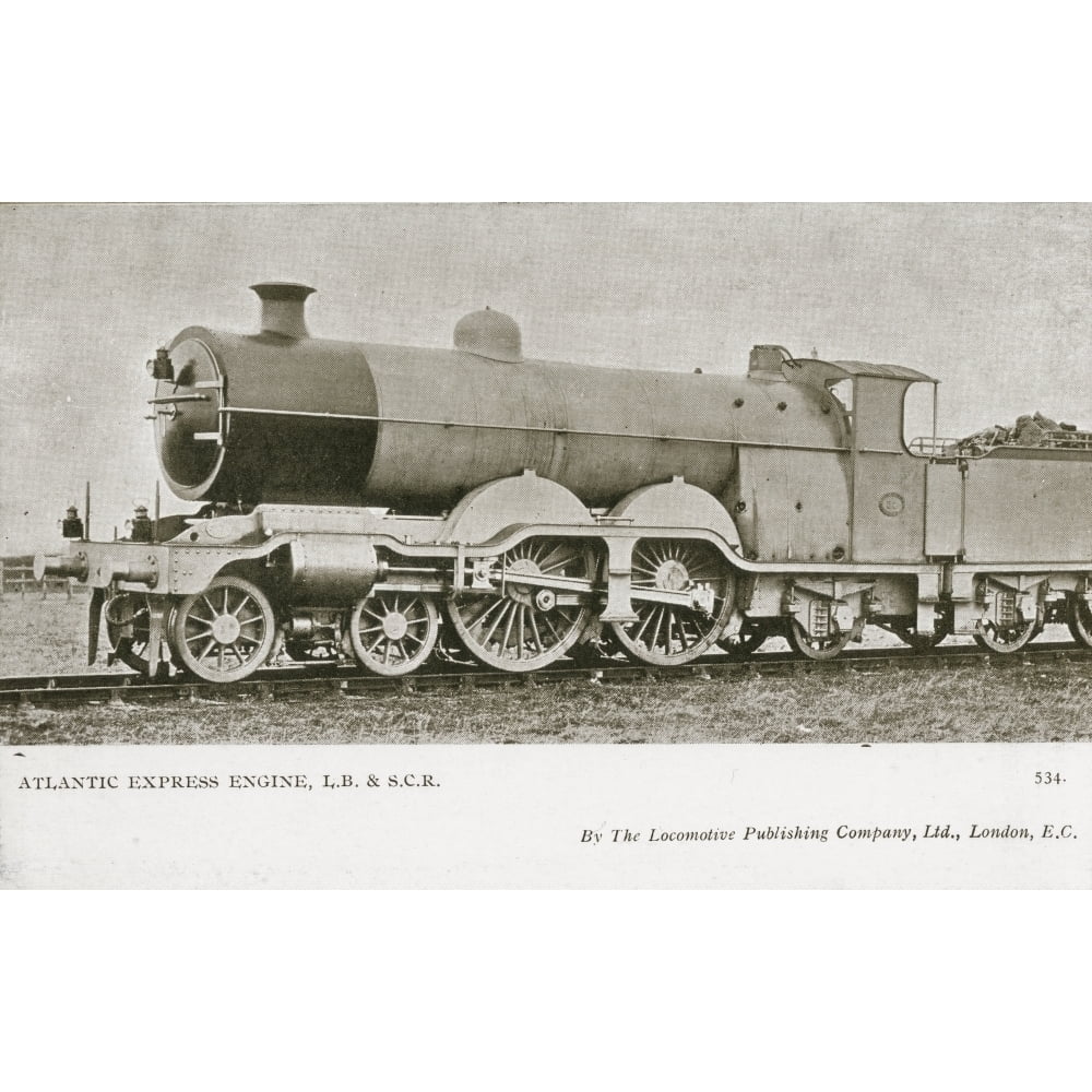 Locomotive No 30 Atlantic Express Engine Poster Print By The ...