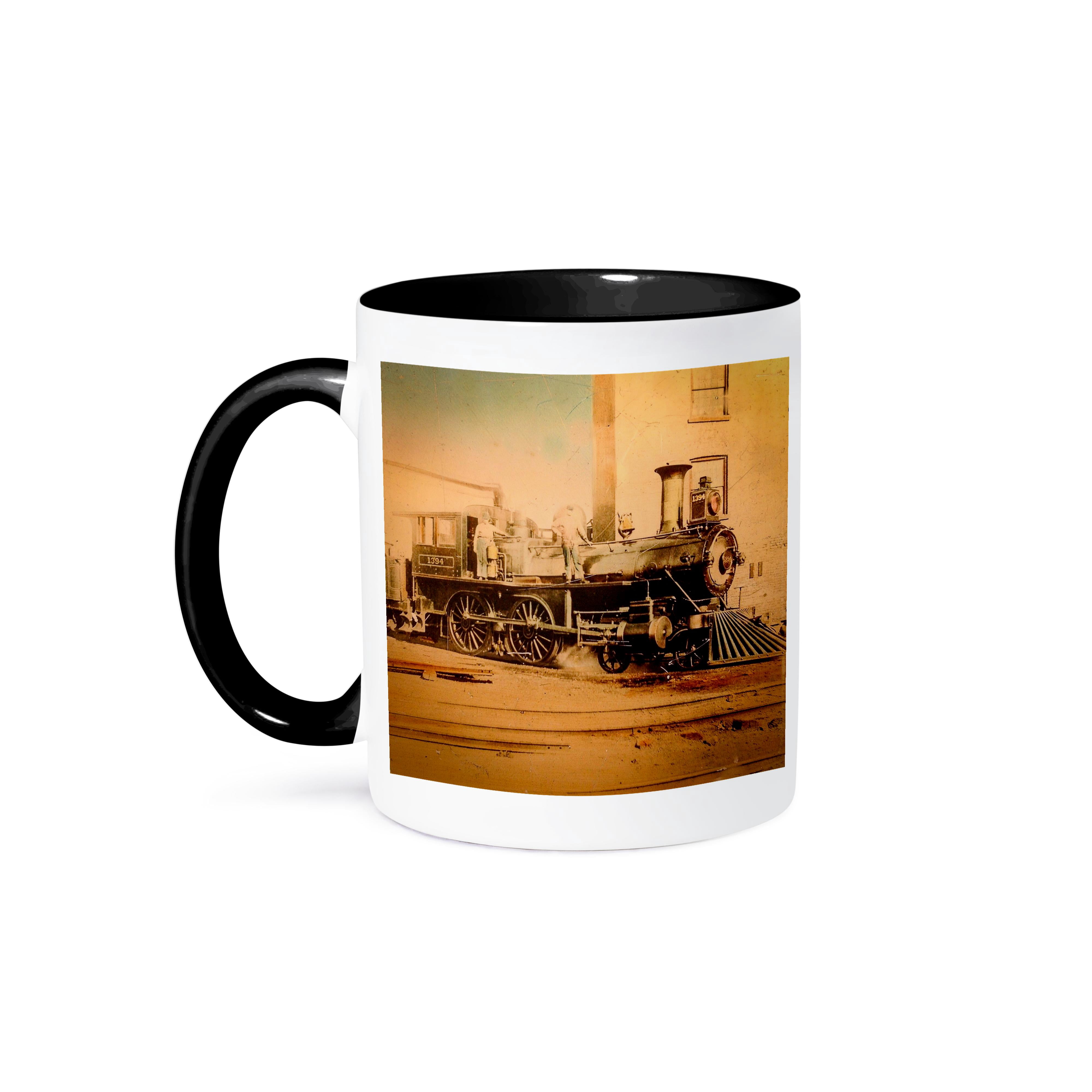 3dRose, Locomotive Steam Engine Railroad History Vintage 1800s Hand ...