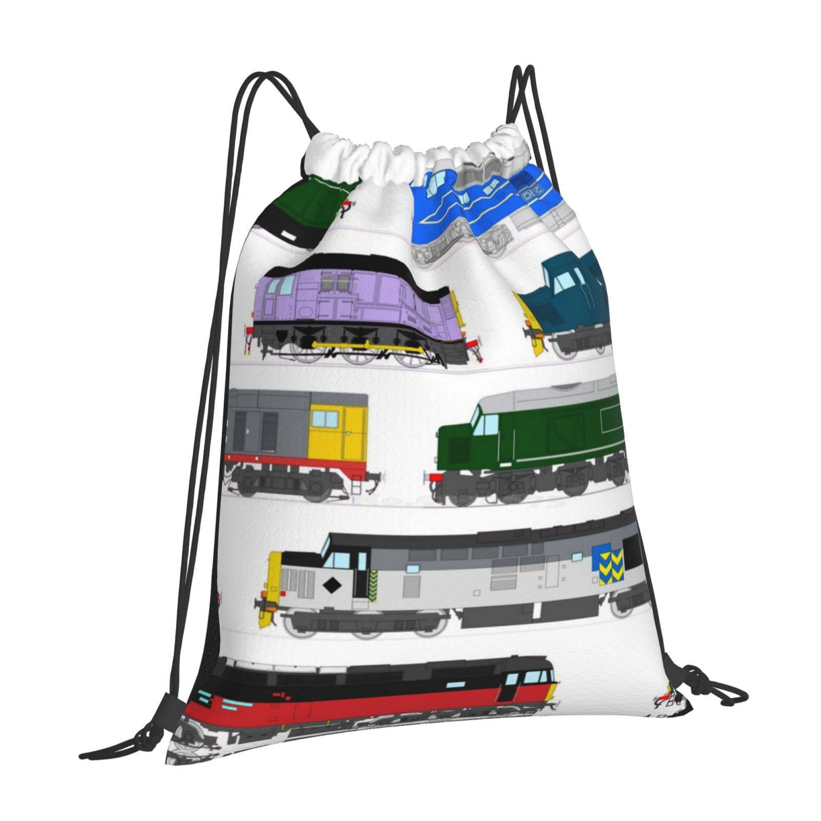 Locomotives Print Bag Big Capacity Backpack Laptop Class 08 Class 55 ...