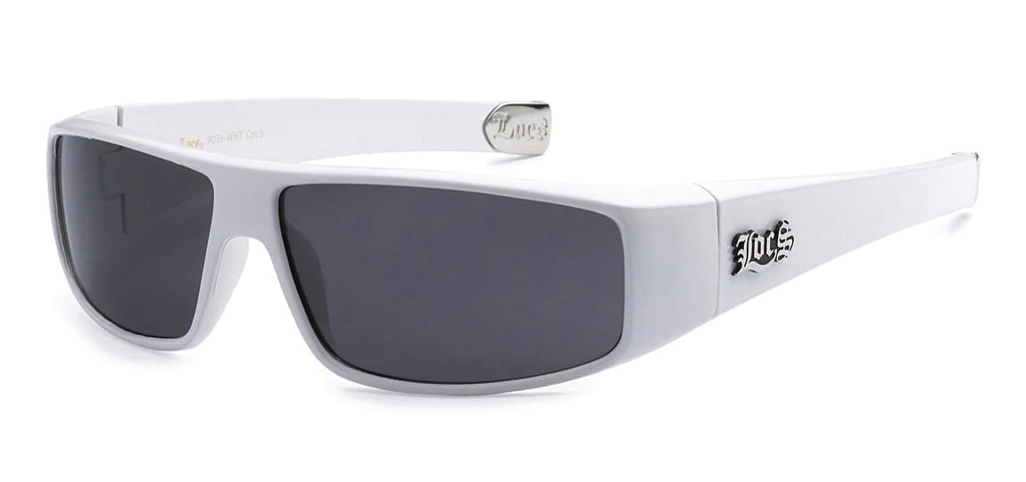 Locs 9035 White Sunglasses Rapper Lowrider Shades - Walmart.com