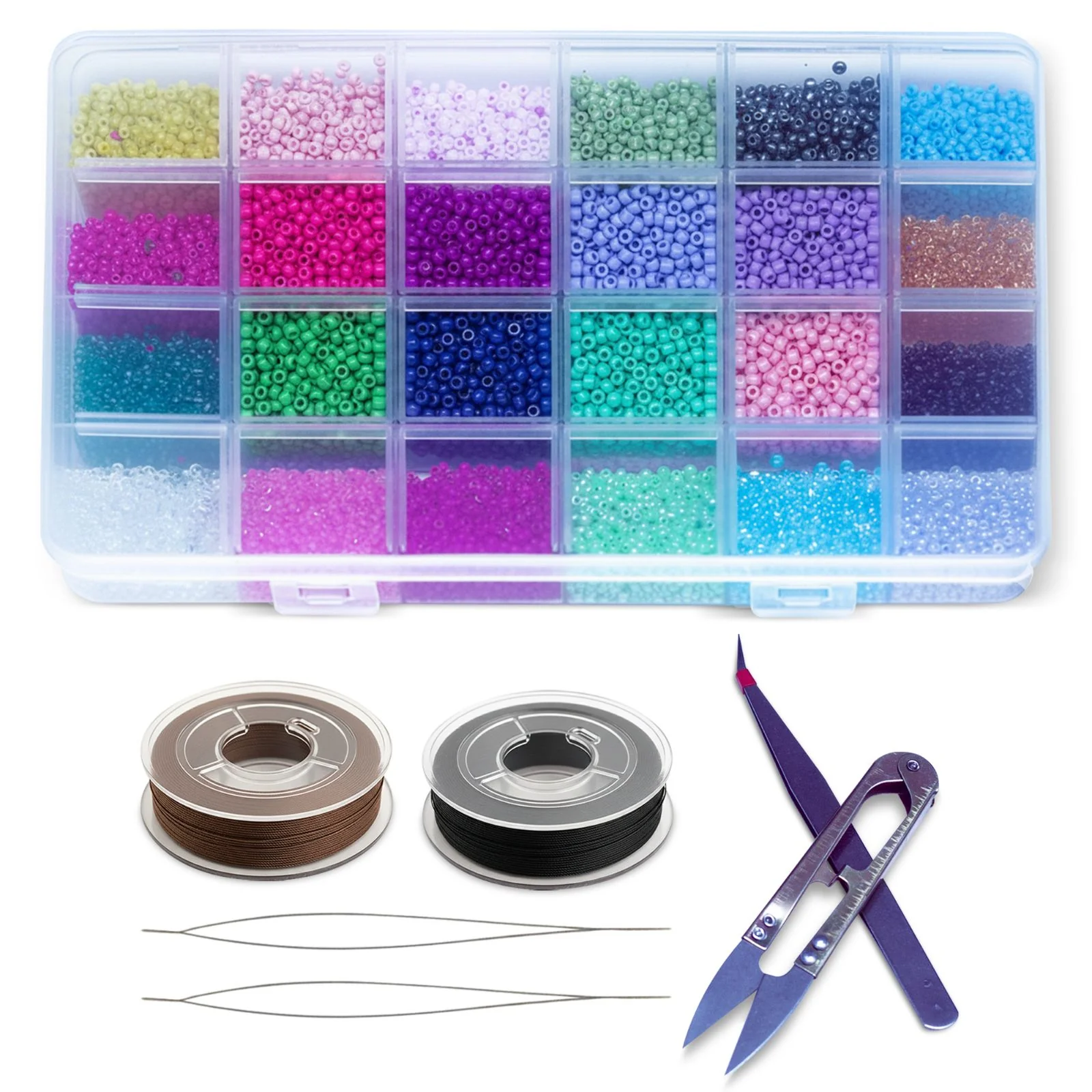 Locsanity No Damage Locsanity Rainbow 6000-Piece Hair Accessory Set ...
