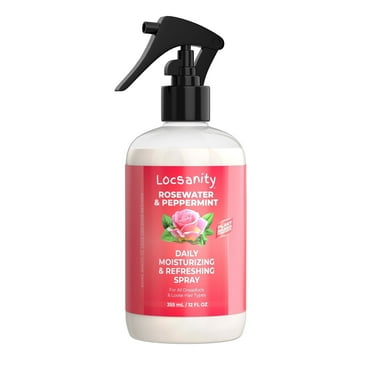 Locsanity Rosewater Peppermint Moisturizing Spray Mist with Black ...
