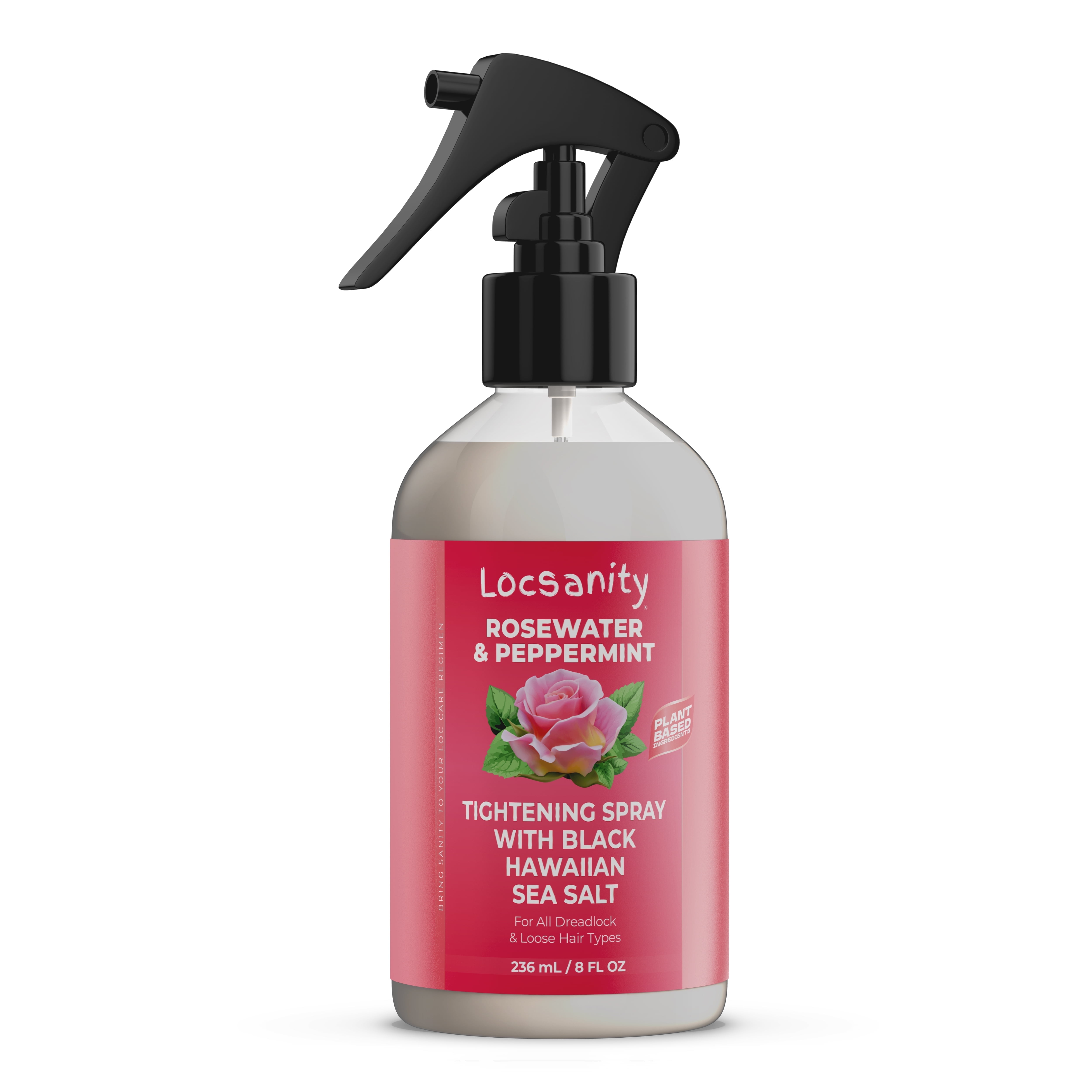 Locsanity Rosewater Peppermint Moisturizing Spray Mist with Black ...