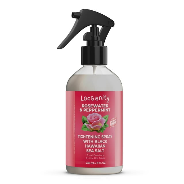 Locsanity Rosewater Peppermint Moisturizing Spray Mist with Black ...