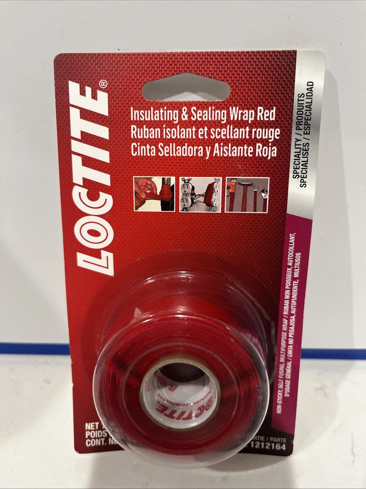 Loctite 1" X 10Ft Insulating & Sealing Wrap, Non-Sticky, Self Fusing ...